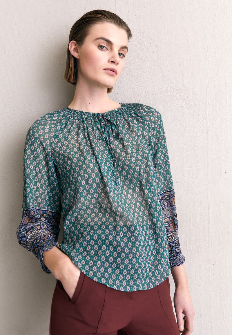 Veronica Beard AMATO - Bluse - seaglass/multi/grün - Zalando.de