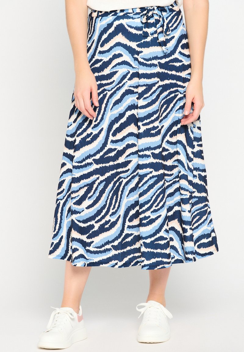 LolaLiza WITH ZEBRA PRINT Vekkihame Blue sininen Zalando fi lolaliza-with-zebra-print-vekkihame-blue-sininen-zalando-fi