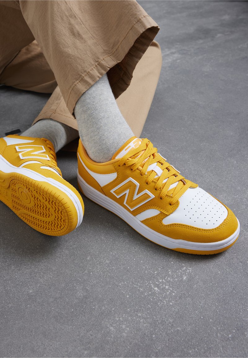 New Balance 480L UNISEX - Sneakers basse - yellow/white/giallo - Zalando.it
