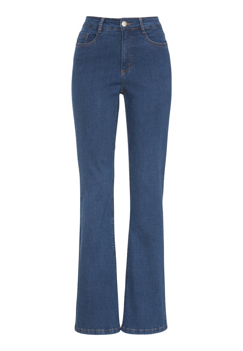 Cellbes of Sweden WITH HIGH WAIST - Bootcut jeans - medium blue denim ...