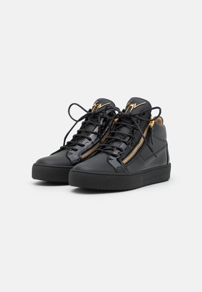Giuseppe Zanotti MID TOP - Baskets montantes - black/gold/noir - ZALANDO.FR