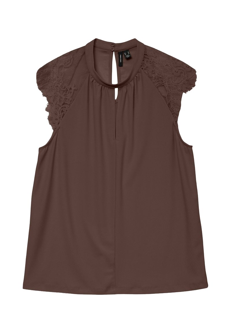 Vero Moda MILLA - Top/brązowy - Zalando.pl