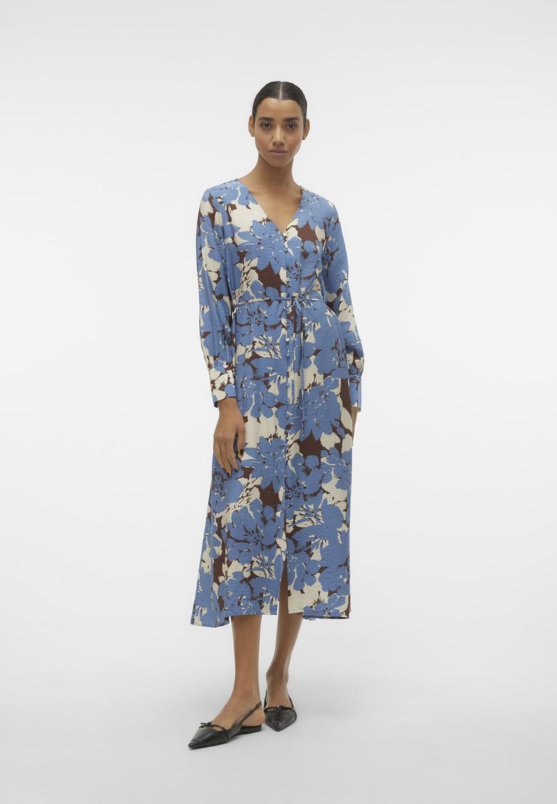 Vero Moda VMBRITA BERTA DRESS - Blusenkleid - coronet blue/blau ...