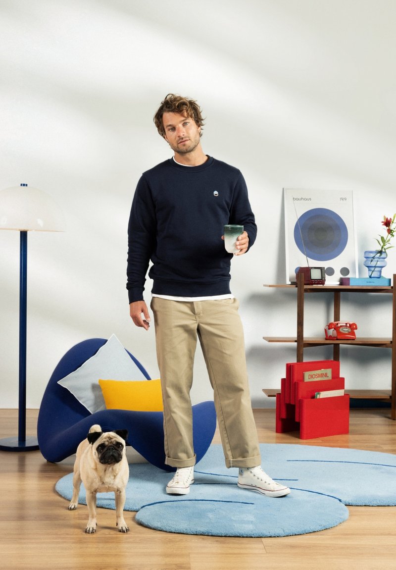 A-dam GROVER - Sweatshirt - darkblue/dunkelblau - Zalando.de