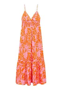 Mango Robe longue - orange - ZALANDO.FR