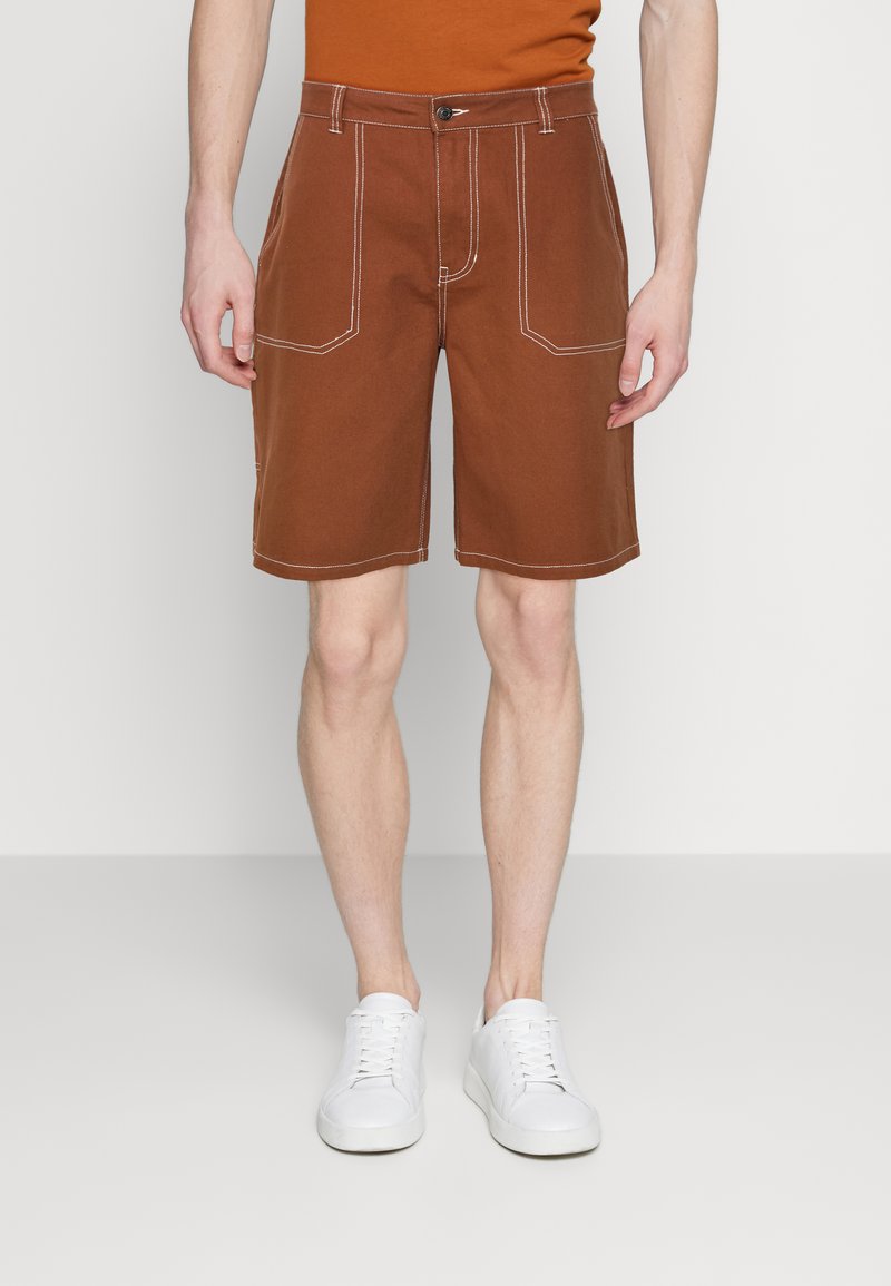 YOURTURN UNISEX - Denim shorts - brown - Zalando.ie