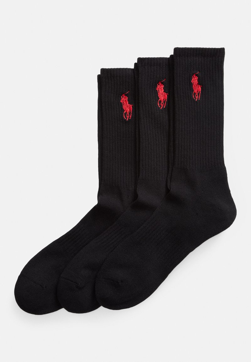 Polo Ralph Lauren BIG PONY CREW SOCK 3 PACK - Socken - black/schwarz ...