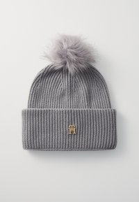 Tommy Hilfiger ELEVATED CHIC BEANIE POMPOM - Lue - universal grey/grå ...