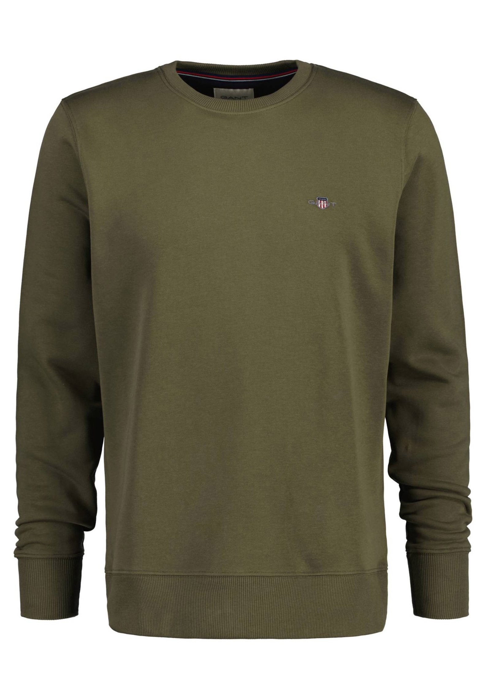 Gant Club Gant Lightweight Cotton Crew Neck Jumper GANT SHIELD C NECK ...