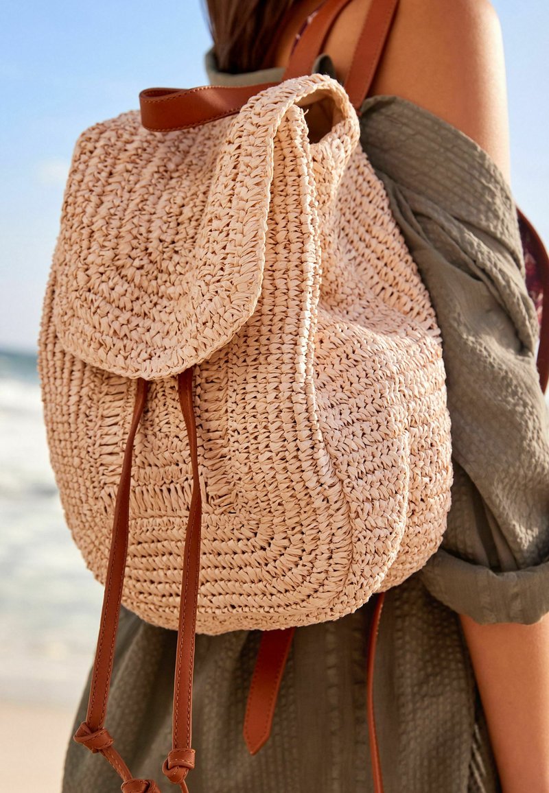 Next WEAVE FABRIC BACKPACK - Ryggsäck - natural/beige - Zalando.se