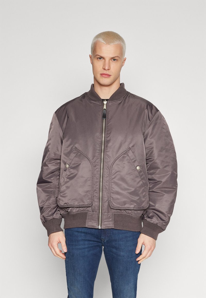 Diesel MATTAN - Bomber Jacket - dark grey/brown - Zalando.ie