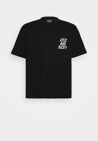 Lyle & Scott RIPPLE LOGO - T-Shirt print - jet black/schwarz - Zalando.de