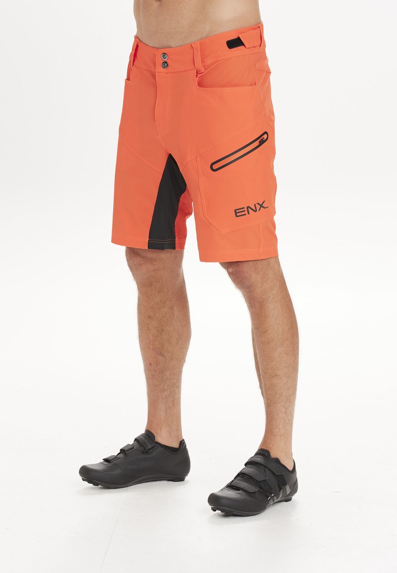 Endurance JAMAL M 2 IN 1 RADSPORT BIKE FAHRRAD - Shorts outdoor - flame/orange - ZALANDO