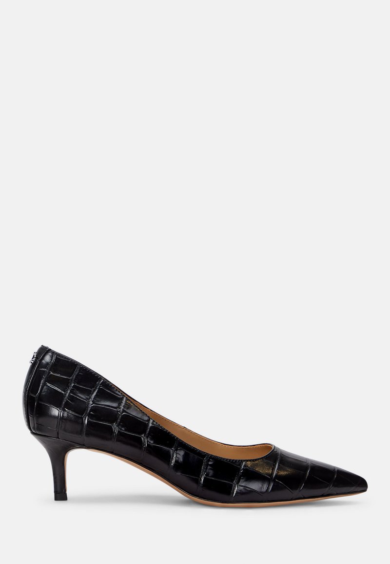 Lauren Ralph Lauren ADRIENNE CROCODILE EMBOSSED LEATHER PUMP - Classic ...