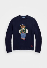 Polo Ralph Lauren POLO BEAR WOOL-CASHMERE SWEATER - Strickpullover - bear navy/dunkelblau ...