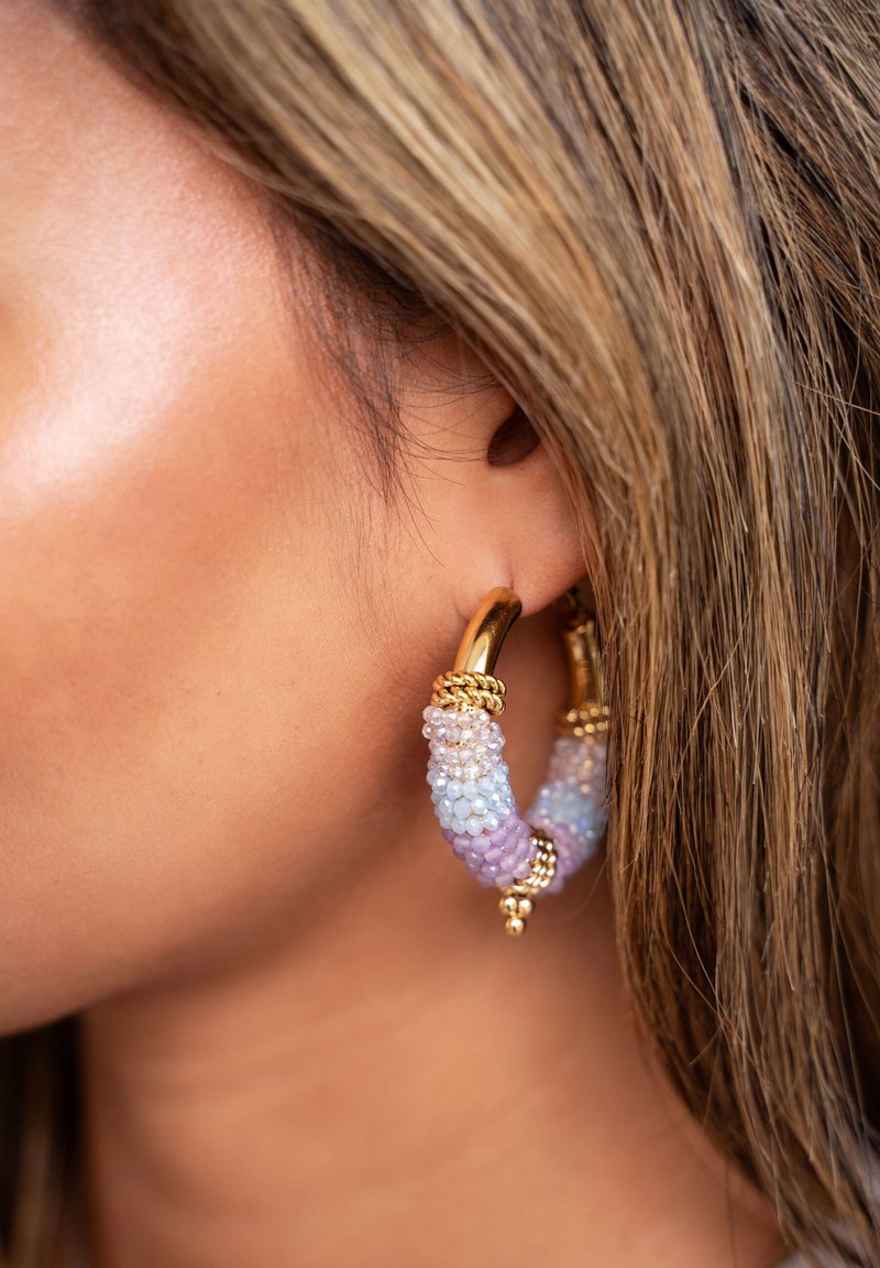 My Jewellery CHUNKY WITH BEADS - Ohrringe - gold coloured/goldfarben ...