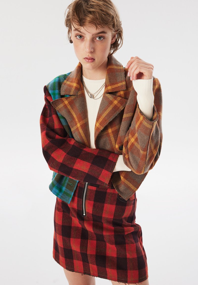 Twist PLAID PATTERN - Blazer - rust/brun - Zalando.se