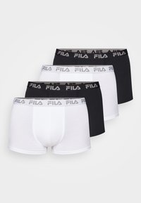 Fila MAN BOXER 4 PACK - Trunks - black/white/white - Zalando