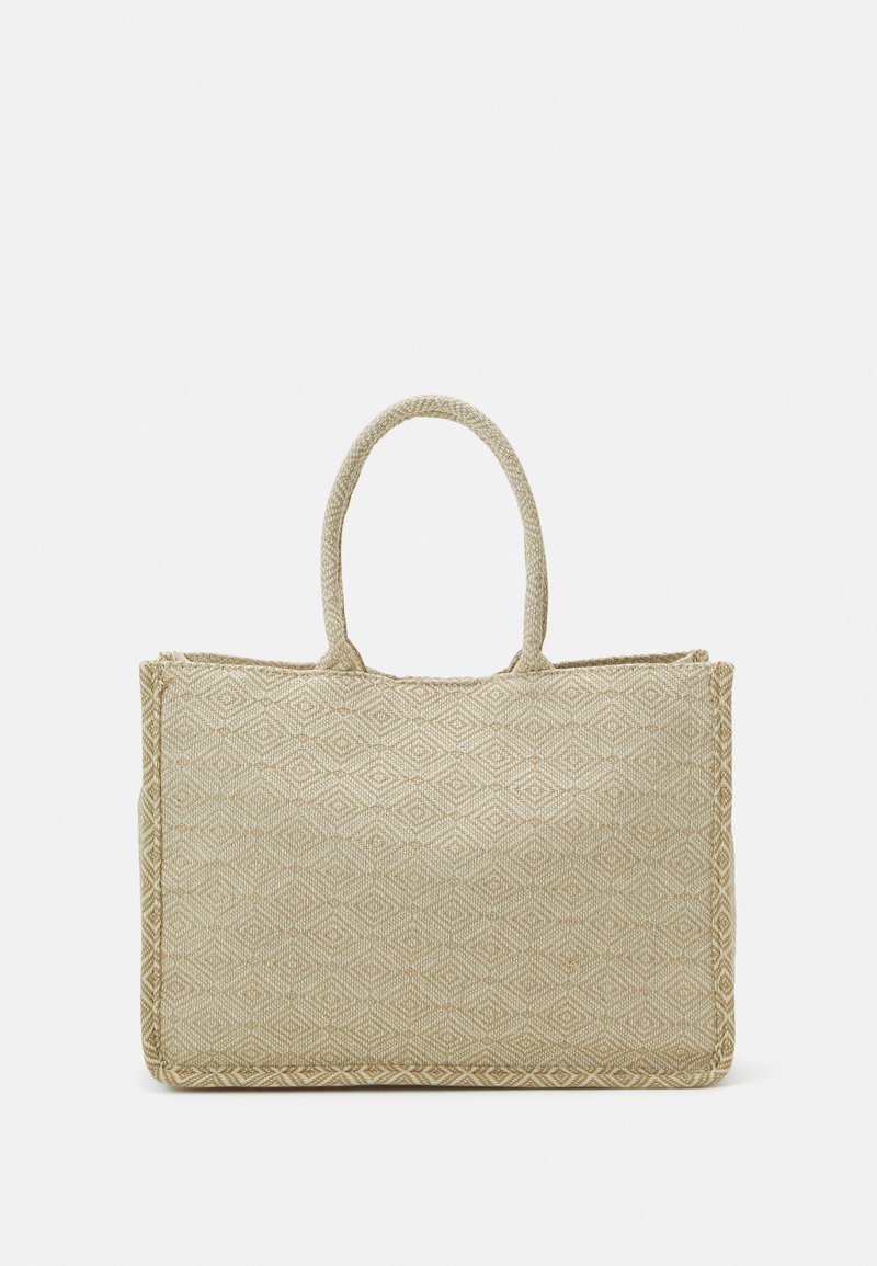ONLY ONLVICTORIA SHOPPER - Tote bag - pebble/off-white - Zalando.de