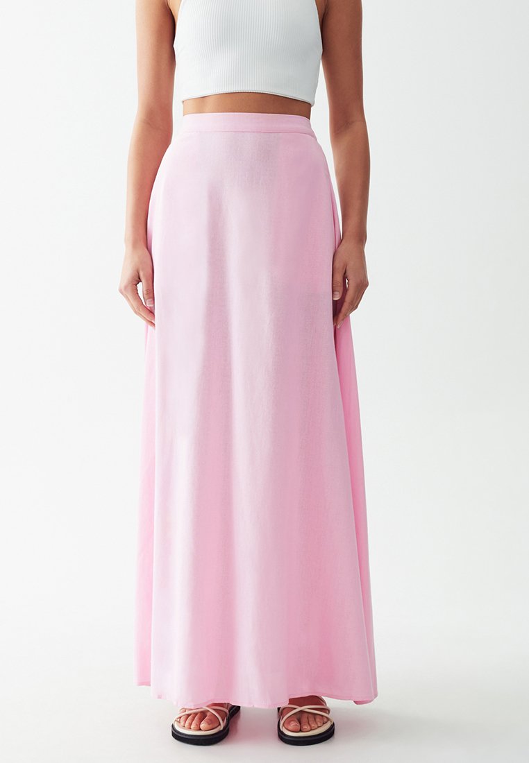 CALLI ATARA - Jupe longue - pale pink/rose clair - ZALANDO.FR