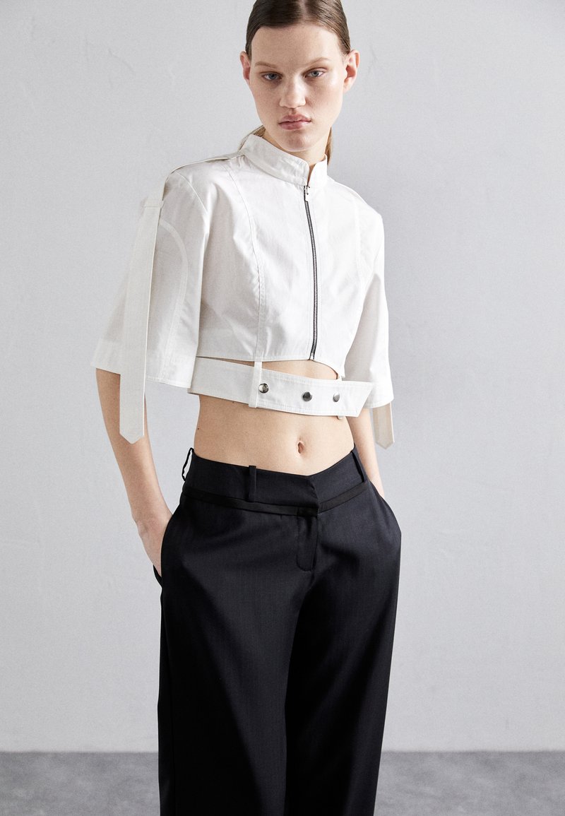 Materiel ZIP BELT - Blouse - white - Zalando.co.uk