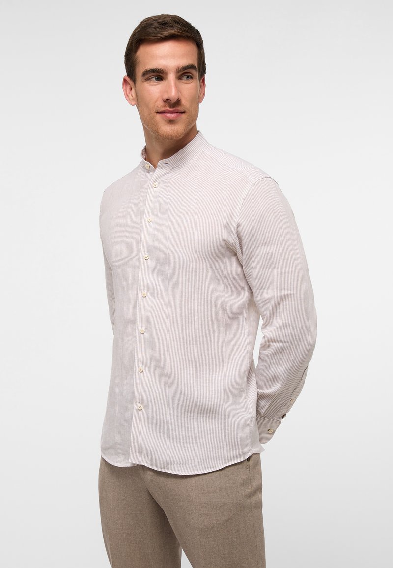 Eterna SOFT TAILORING LEINENHEMD - MODERN FIT - Hemd - sand - Zalando.de