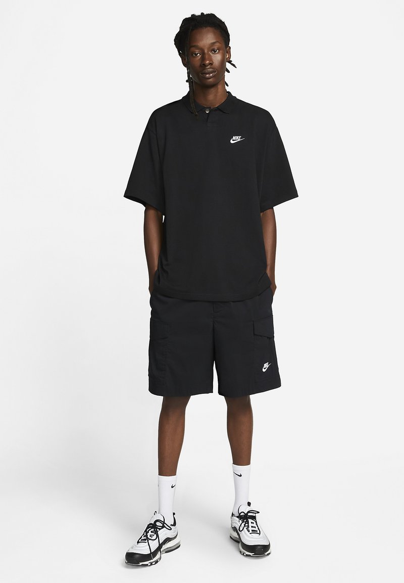 Nike Sportswear CLUB MATCHUP - Polo - black/white/noir - ZALANDO.BE