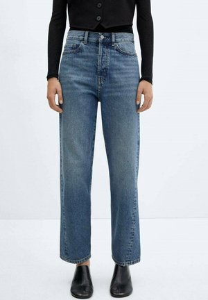 QS MEGAN ANKLE- REGULAR FIT HIGH RISE - Straight leg jeans - blau ...