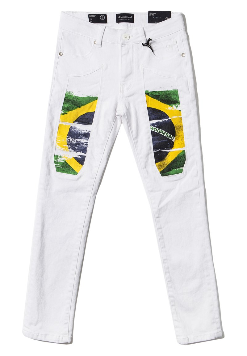 Jeckerson C/TOPPA - Jeans slim fit - bianco - Zalando.it