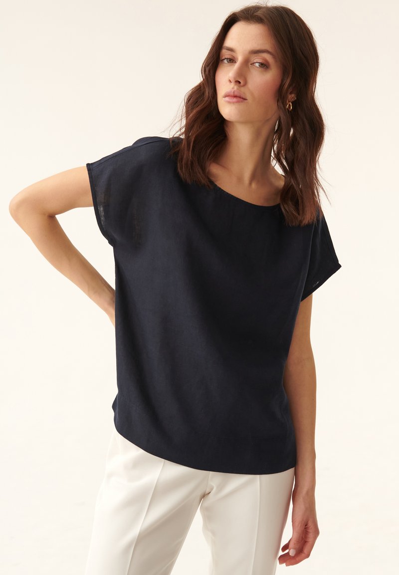 TATUUM OMA - Blouse - navy blue/dark blue - Zalando.ie