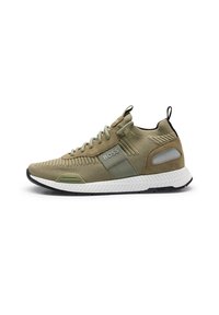BOSS TITANIUM RUNN KNST N - Sneakers laag - dark green two/donkergroen ...