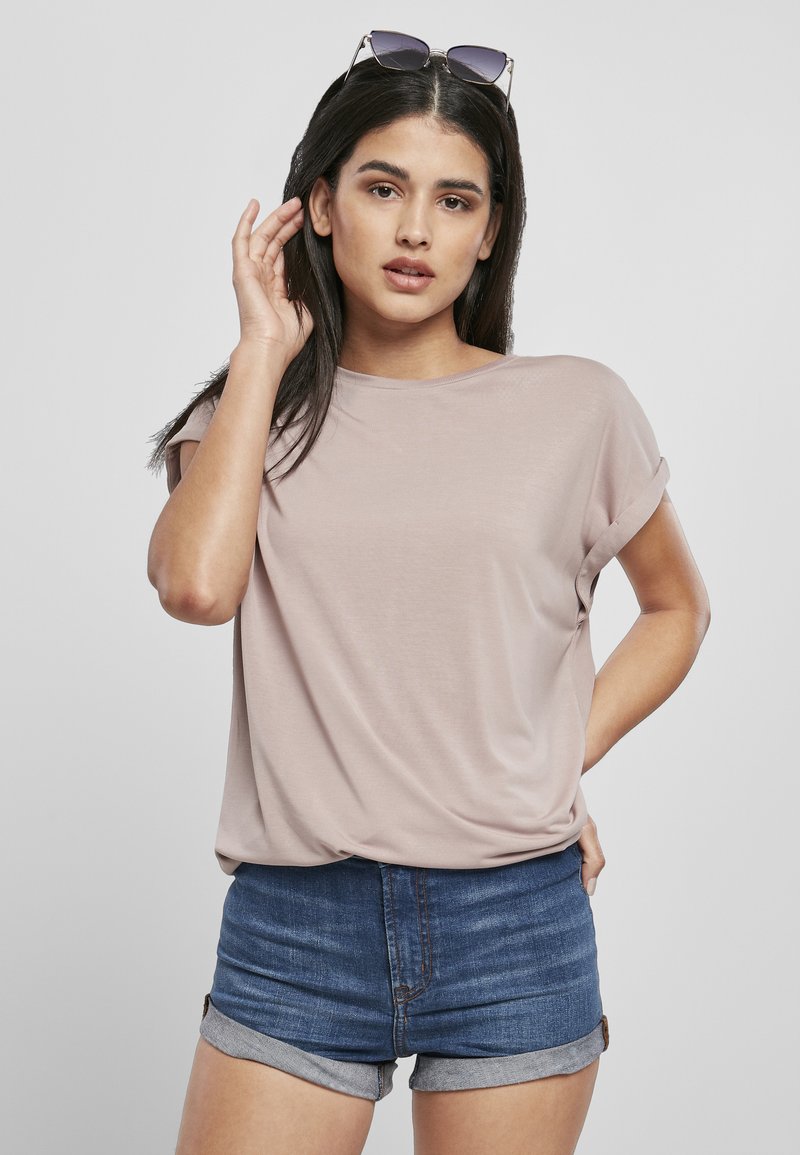 Urban Classics LADIES MODAL EXTENDED SHOULDER TEE - T-Shirt basic ...