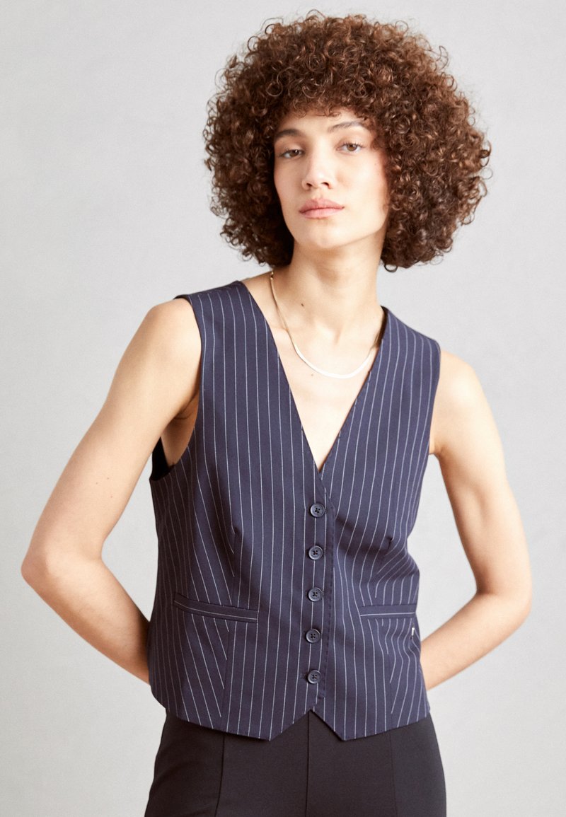 Mos Mosh ROY - Waistcoat - salute navy/dark blue - Zalando
