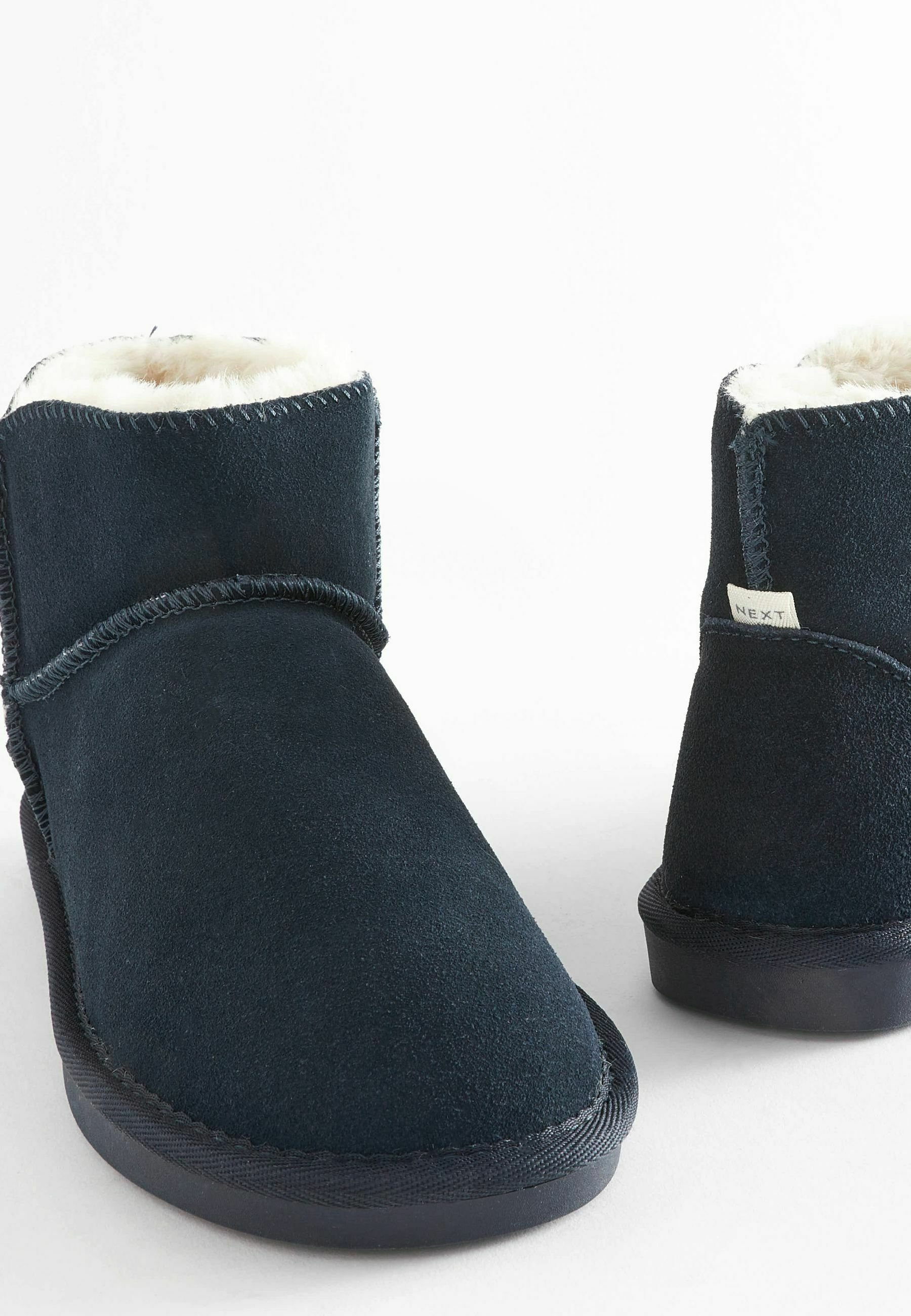 Next SUEDE SLIPPER BOOTS Slippers navy blue blue Zalando