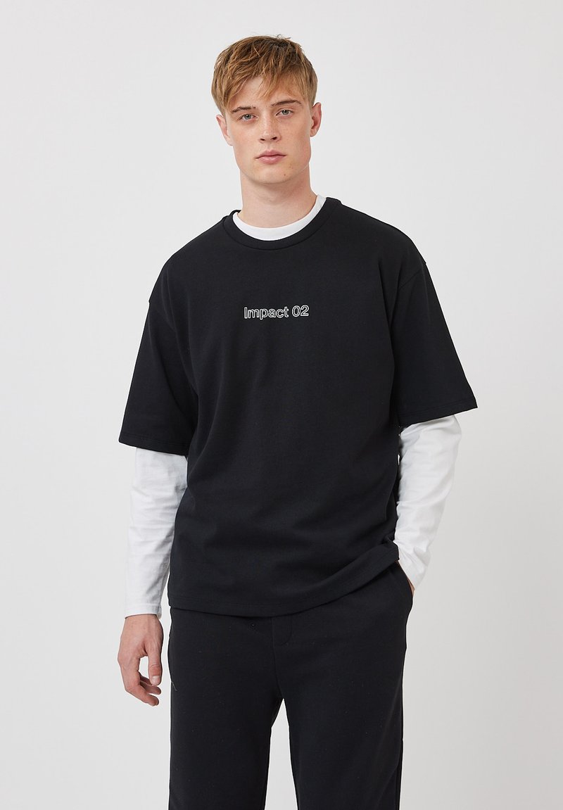 Minimum IMPACT UNISEX - T-Shirt print - black/schwarz - Zalando.de