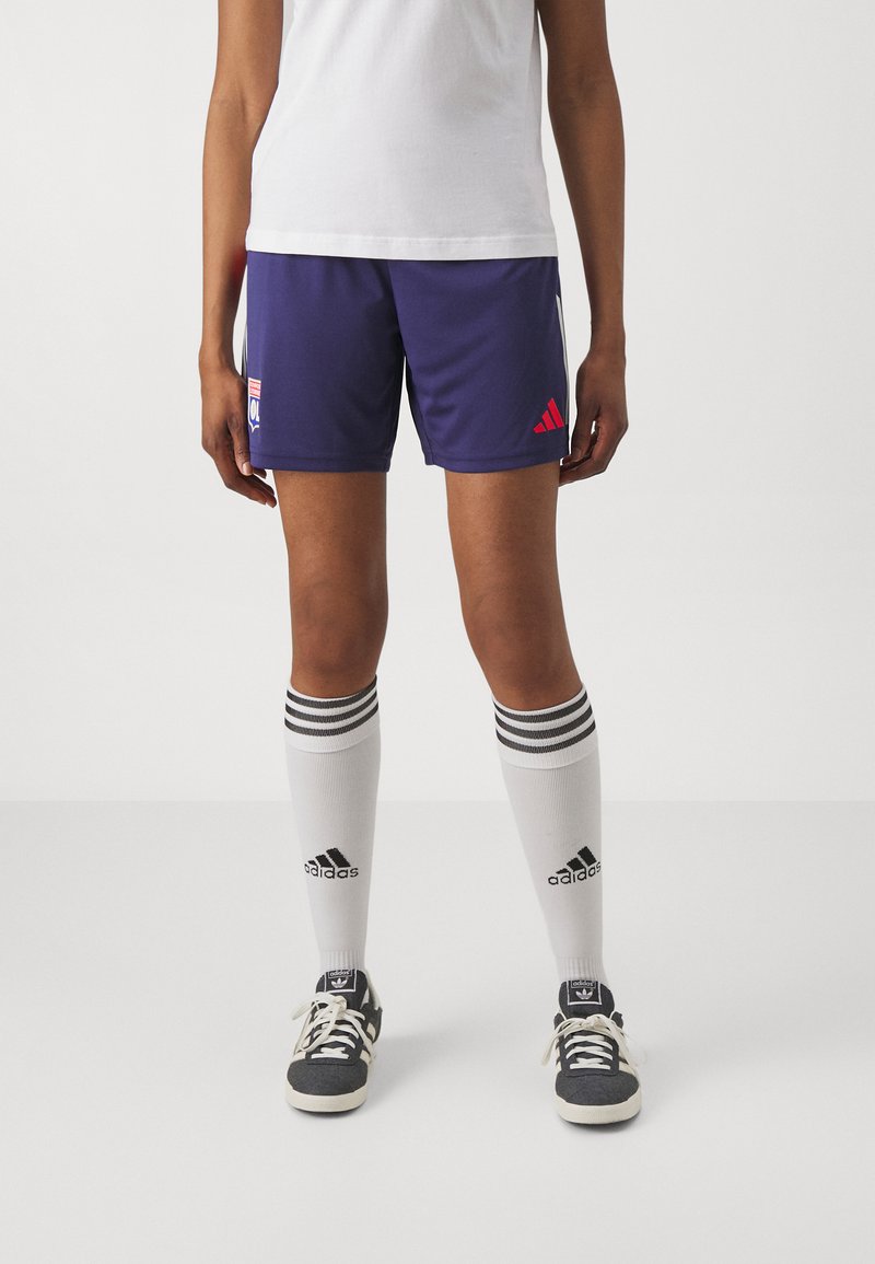 adidas Performance OLYMPIQUE LYON TRAINING SHORT - Club wear - midnight ...