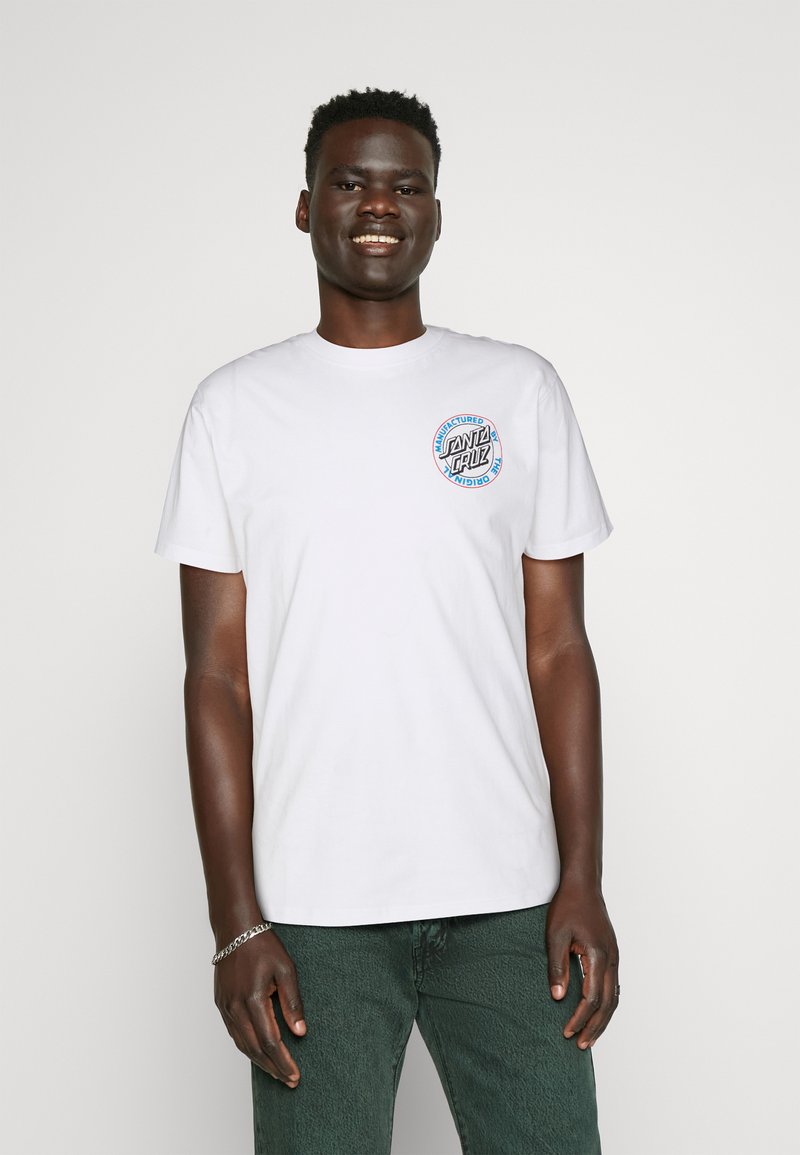Santa Cruz NATAS SCREAMING PANTHER - T-shirts print - white/hvid ...