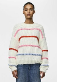 Pieces NAVINE - Pullover - cloud dancer/écru - ZALANDO.FR