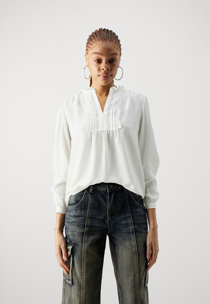 JDY JDYRACHEL PINTUCK - Bluse - cloud dancer/offwhite - Zalando.de