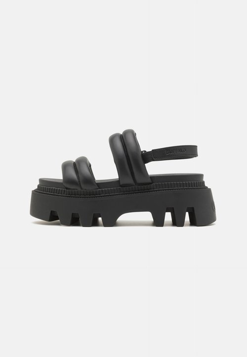 Buffalo ASPHA - Korkeakorkoiset sandaalit - green/vihreä - Zalando.fi