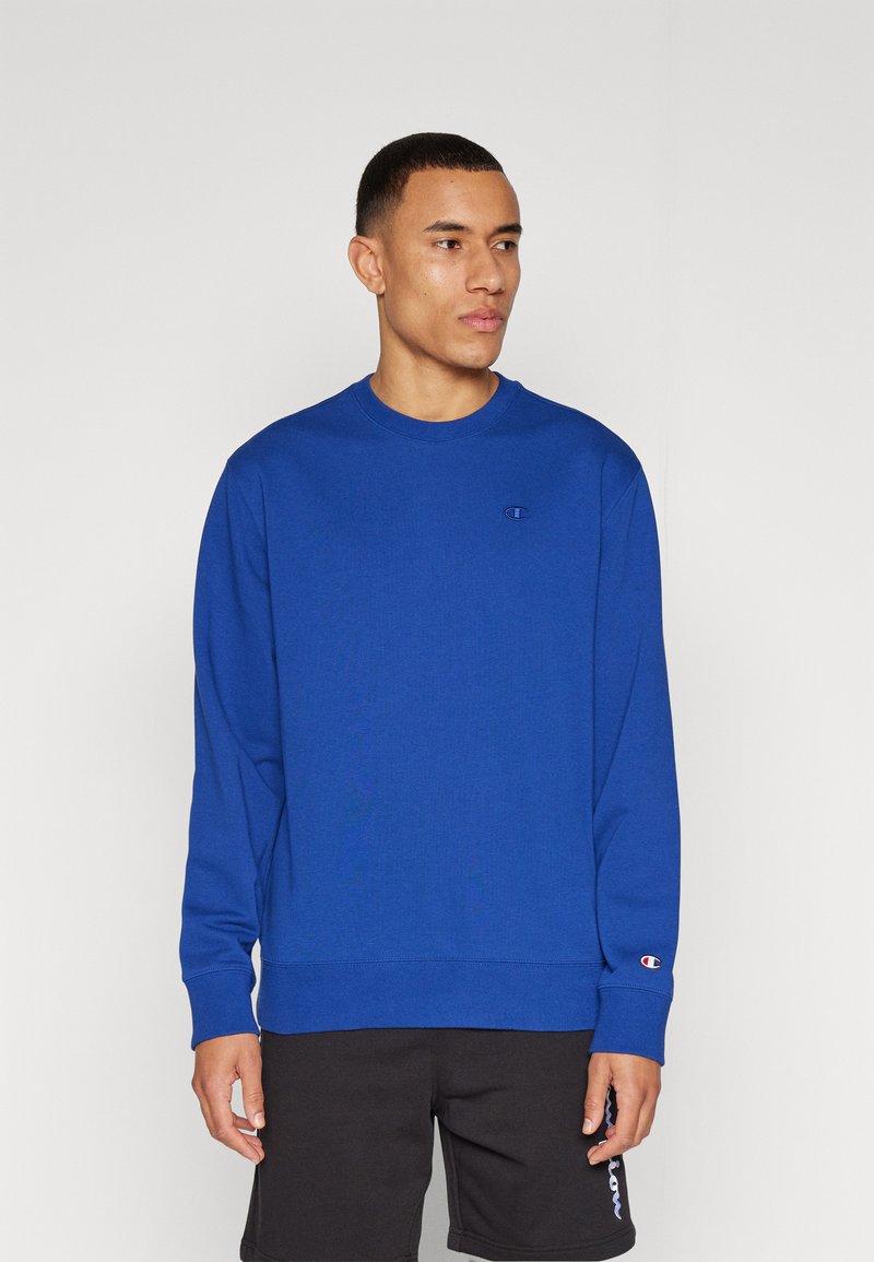 Champion ICONS CREWNECK COZY FIT LOGO - Sweatshirt - dark blue ...
