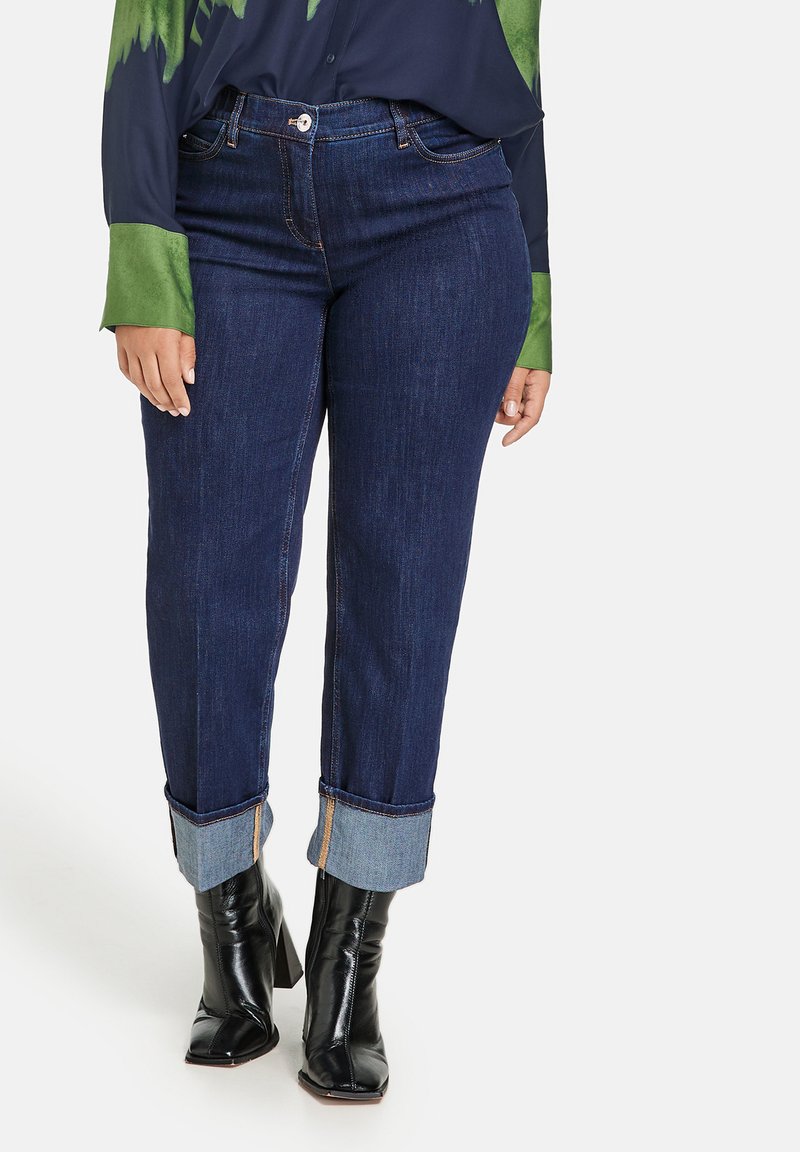 Samoon Jeans Slim Fit - raw blue denim/blau - Zalando.ch