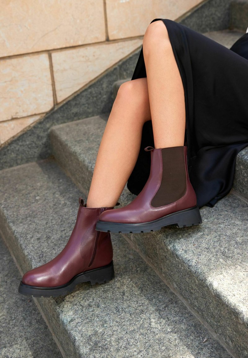 Next FOREVER COMFORT CHUNKY REGULAR WIDE FIT - Bottines - burgundy red ...