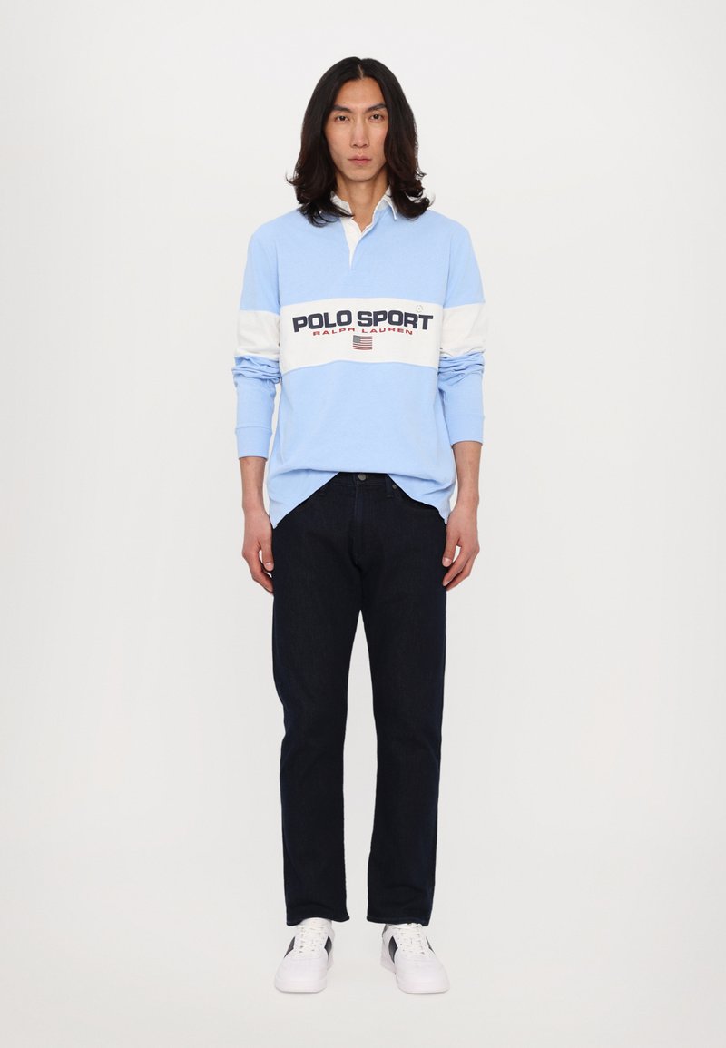 Polo Ralph Lauren LONG SLEEVE RUGBY UNISEX - Poloshirt - bluebell multi ...