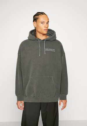 Urban Classics STONE WASHED - Sweat à capuche - black/noir - ZALANDO.FR