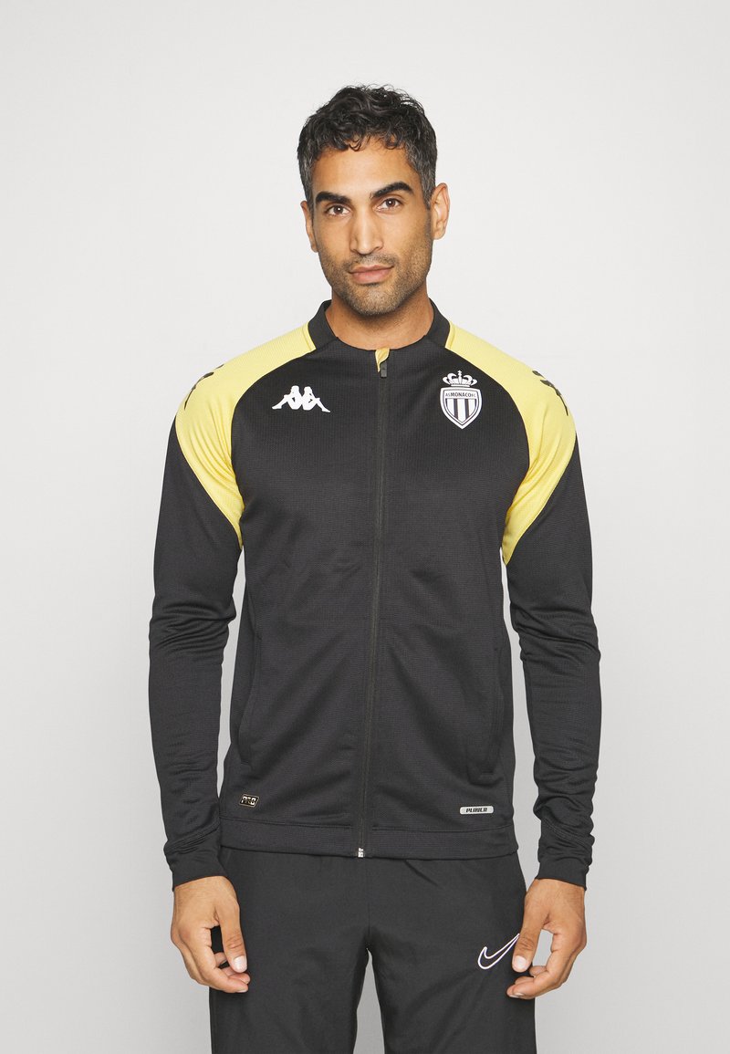 Kappa AS MONACO AWAY JACKET WARM UP - Fanartikel - black/gold/zwart ...