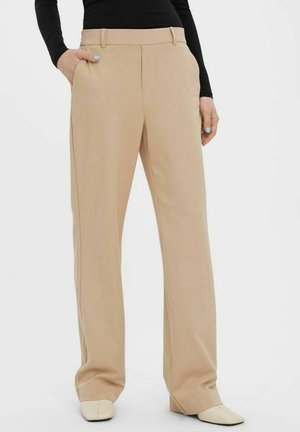 Object OBJLISA MW WIDE NOOS - Stoffhose - sandshell/beige - Zalando.ch