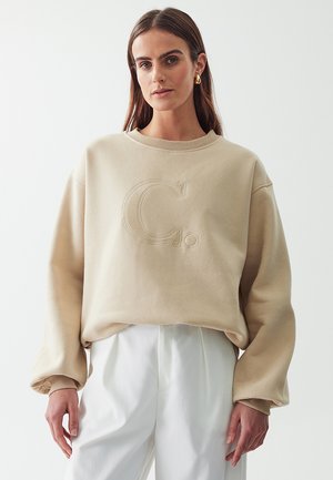 CALLI Sweatshirt - light grey white logo/grau - Zalando.de