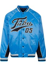 FUBU Bomber Jacket - light blue black creme/black - Zalando.de