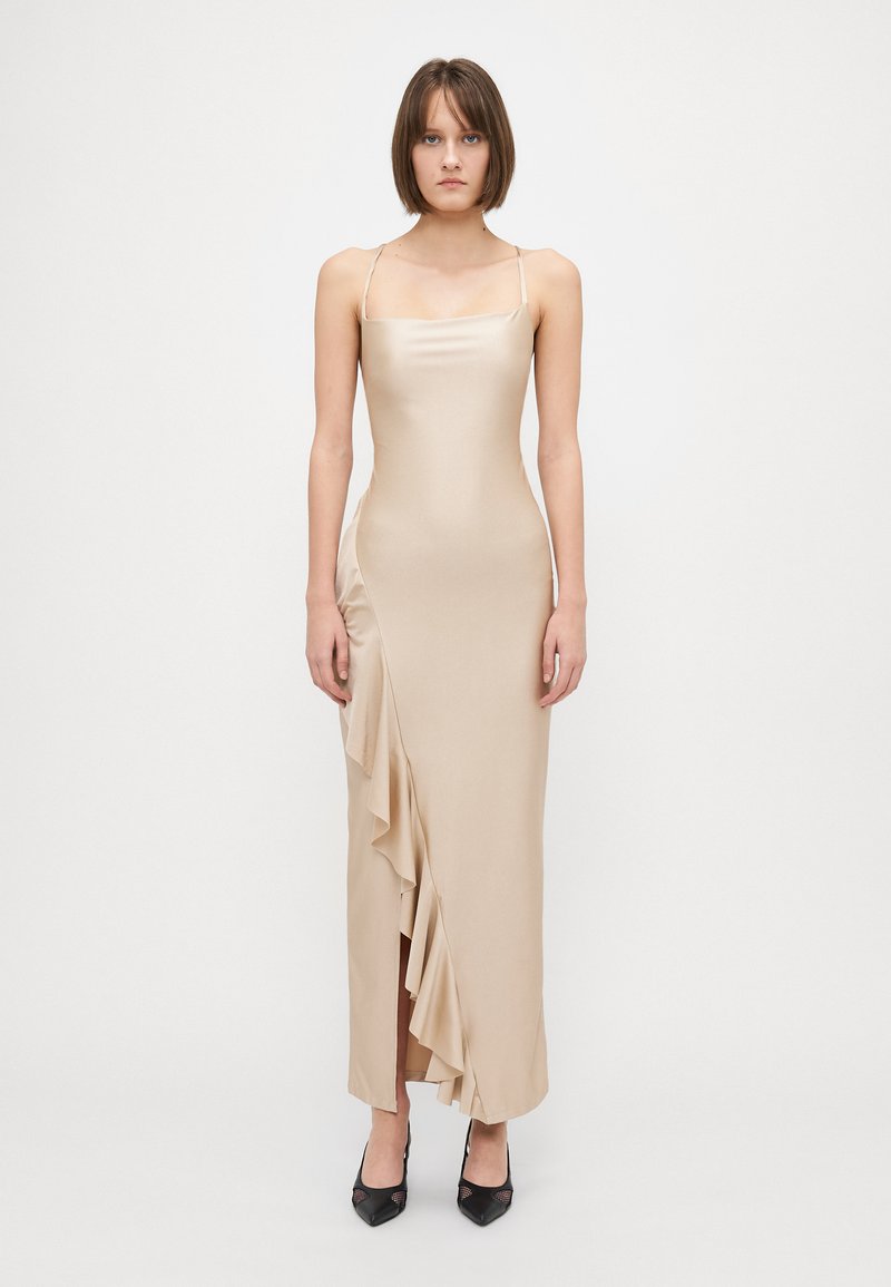 WAL G TALL WEDDING GRACE RUFFLE MAXI - Jerseykleid - champagne ...